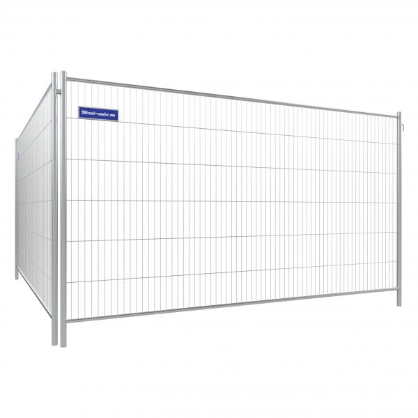 Mobilzaun / Bauzaun "Profi Resistant" 3,50 x 2,00 m mit Haken & Ösen ...